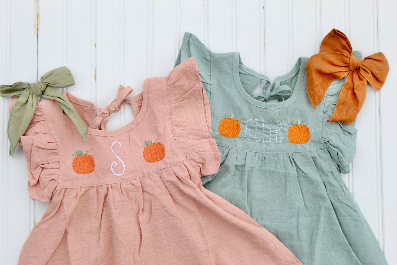 Pumpkin Dress | Monogrammed, Personalized | Cute Fall Outfit, Halloween ...