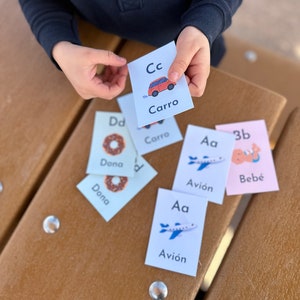 Spanish Flashcards for Kids, Spanish ABC Cards, Kids Spanish Letter ...