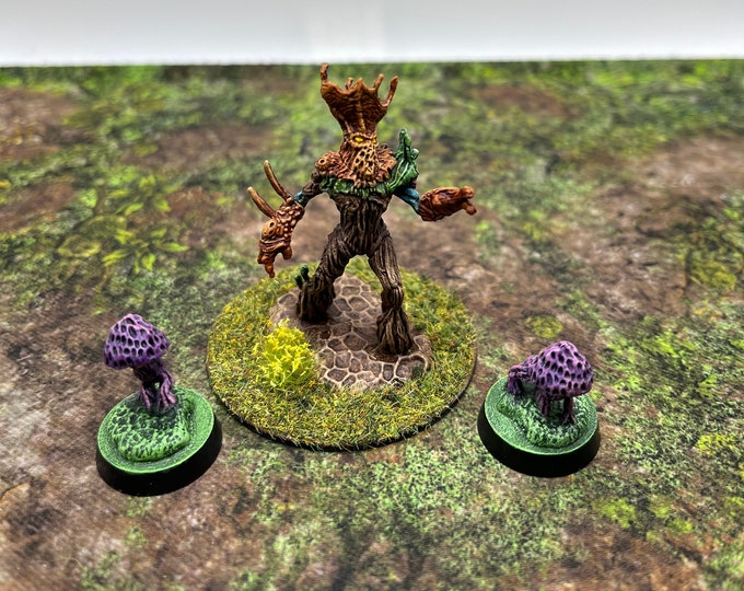 7 Piece Myconid Mini Set - Painted - for Ttrpg's - DND- 2 Myconids, 2 ...
