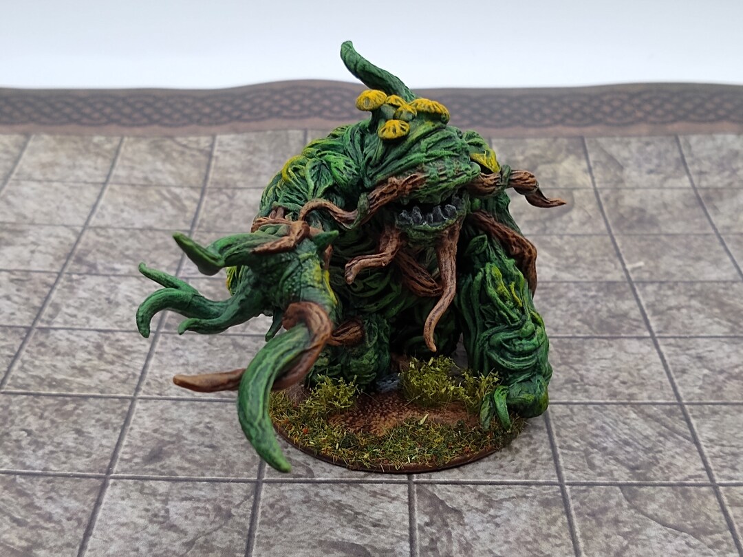 Made to Order Hand Painted Shambling Mound Miniature - D&D, Pathfinder ...