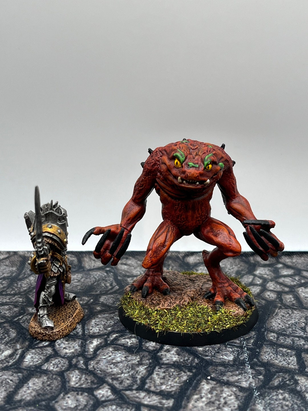 Hand Painted Red Slaad Miniature - Dnd, D&D, Pathfinder, TTRPG - Etsy