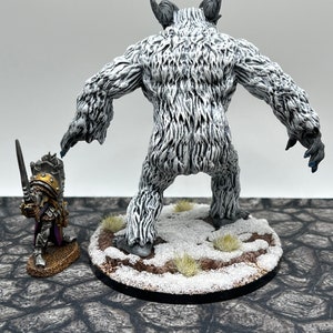 Hand Painted Abominable Yeti Miniature - D&D, Dnd, Pathfinder, TTRPG - Etsy