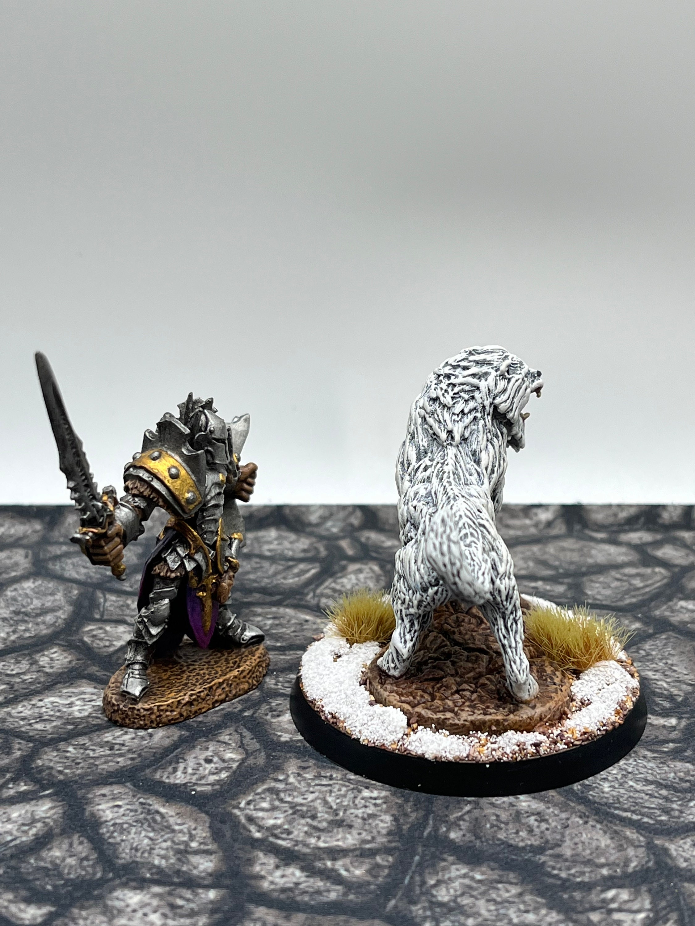 Hand Painted Crag Cat Miniature - Dnd, D&D, Pathfinder, TTRPG - Etsy