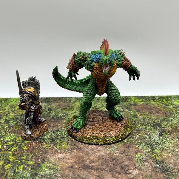 Lizardfolk Miniature Painted - Etsy