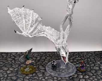 Adult White Dragon Miniature - Etsy