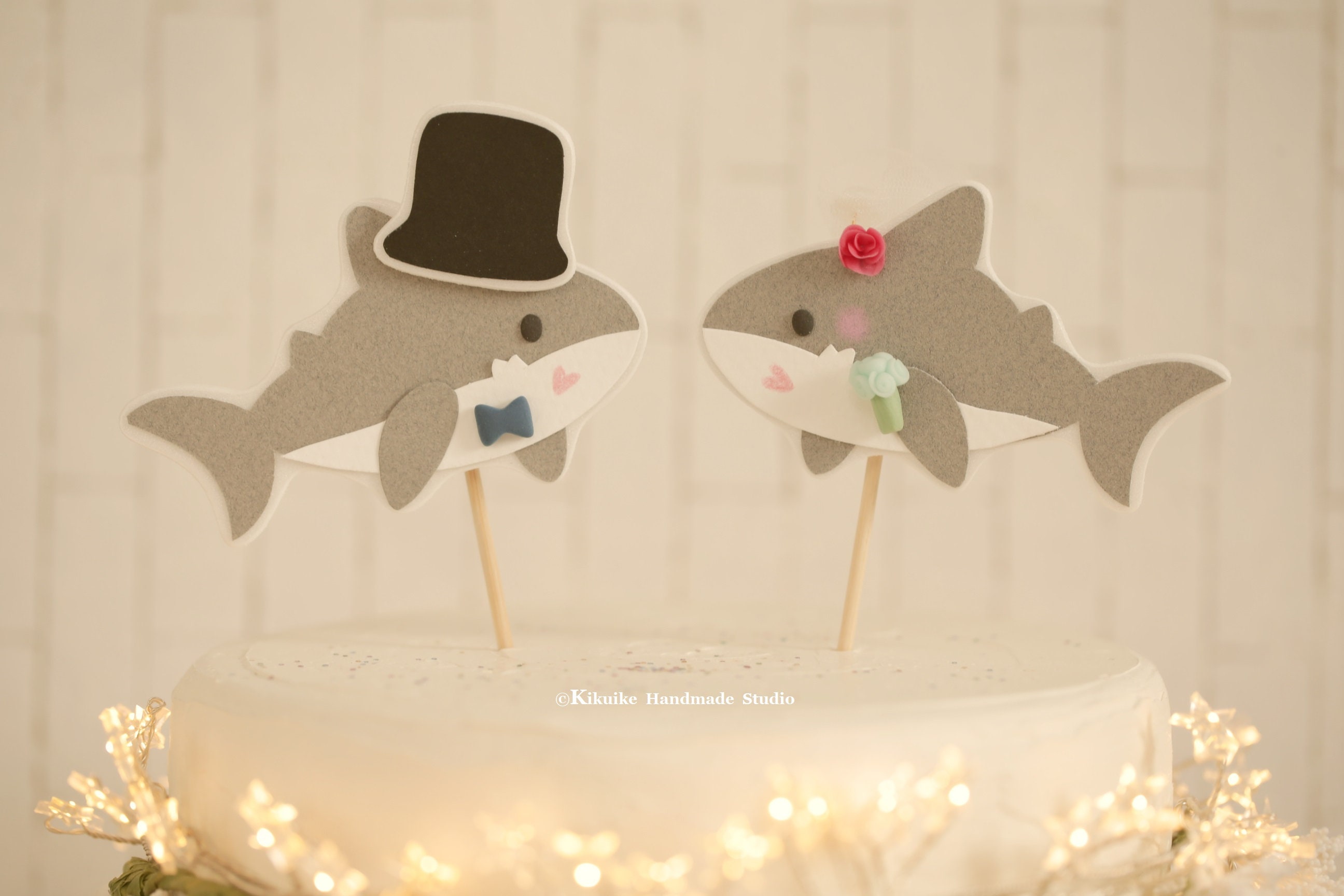 Sharks Wedding Cake TopperCustom shark Wedding cake | Etsy