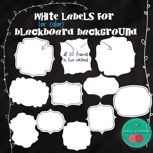 Blackboard Labels - Etsy