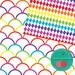 Rainbow Digital Paper Pack "rainbow Patterns" Scrapbook Collage Sheets ...