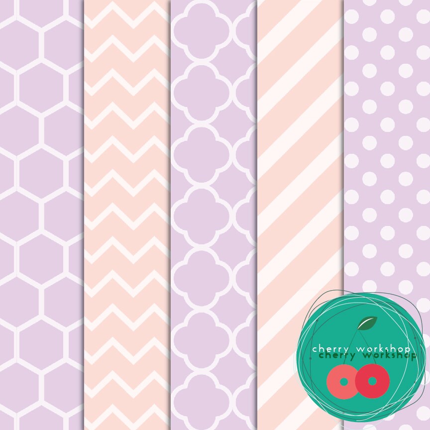 Pastel Digital Paper pastel Patterns Spring Digital Paper in Pastel ...