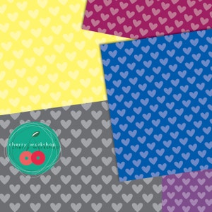 Valetnines Day Digital Papers Polka Hearts Digital Papers - Etsy