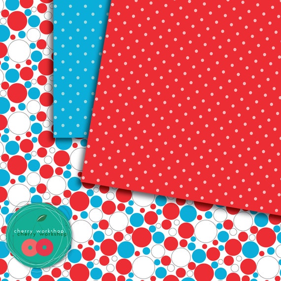Dr Seuss Polka Dot Background