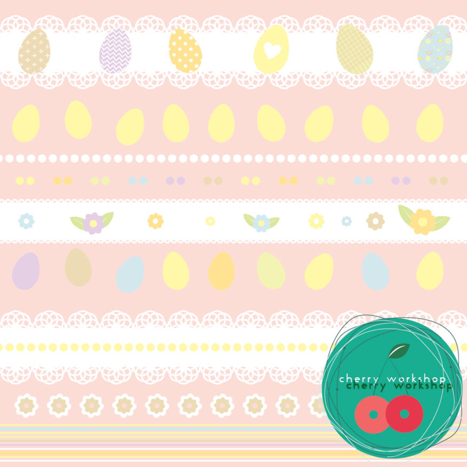 Easter Digital Paper pastel Easter Digital Paper Pack Spring Paper in ...