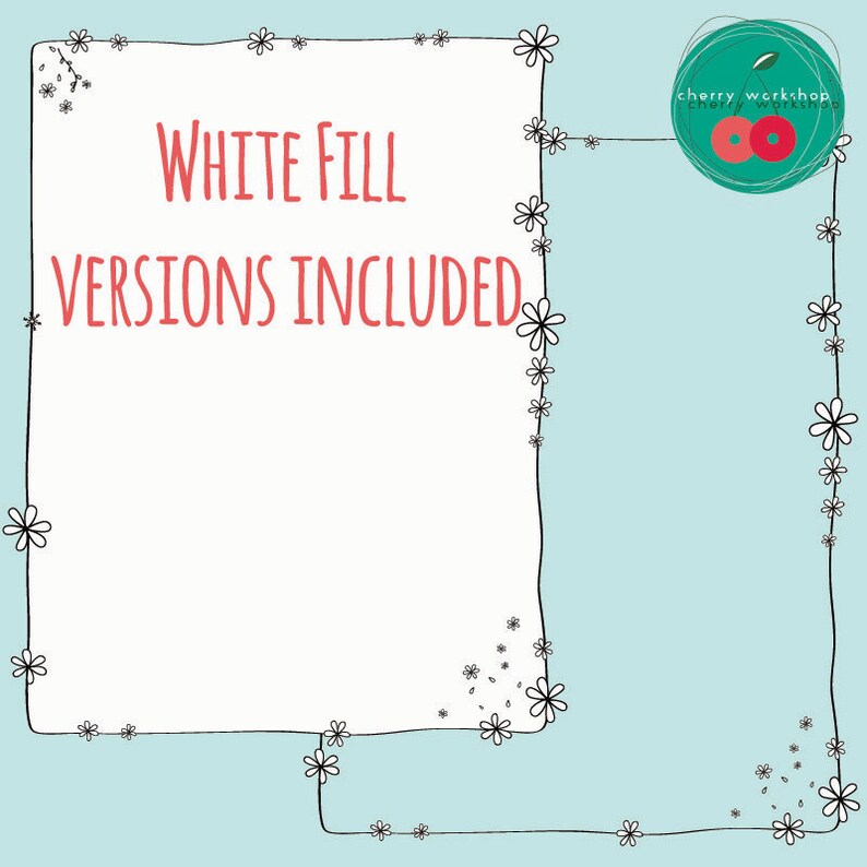 Doodle Borders spring Doodle Borders Floral Hand-drawn Border Design ...