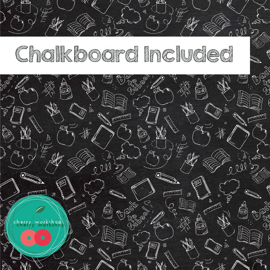 Back to School Doodle Digital Paper Digital Paper Pack Backgrounds ...