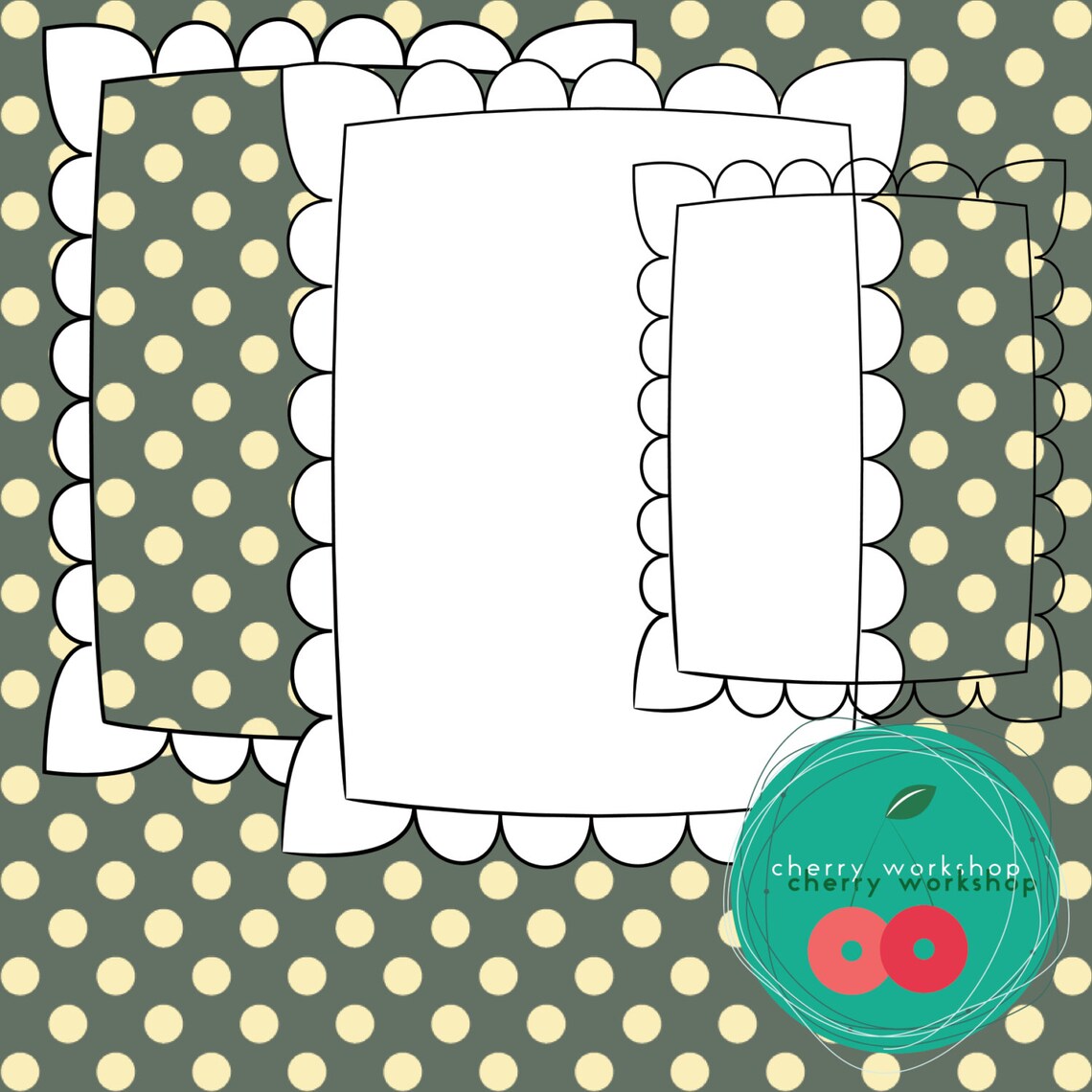 Doodle Borders and Frames Hand Drawn Borders for Scrapbook, Cards ...