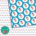 Cat in the Hat Dr Seuss Inspired Digital Paper cat Hat Digital Paper ...