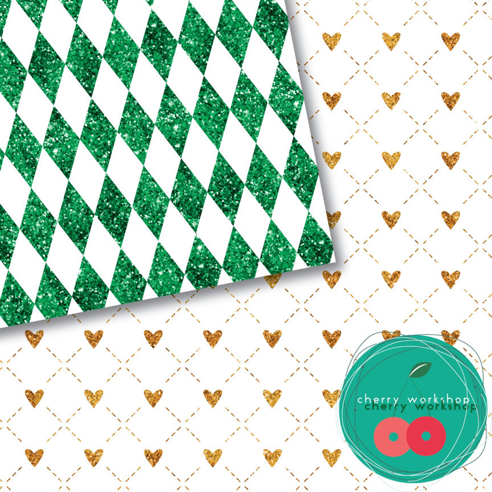St Patricks Day Digital Paper Pack st Patrick's Day - Etsy