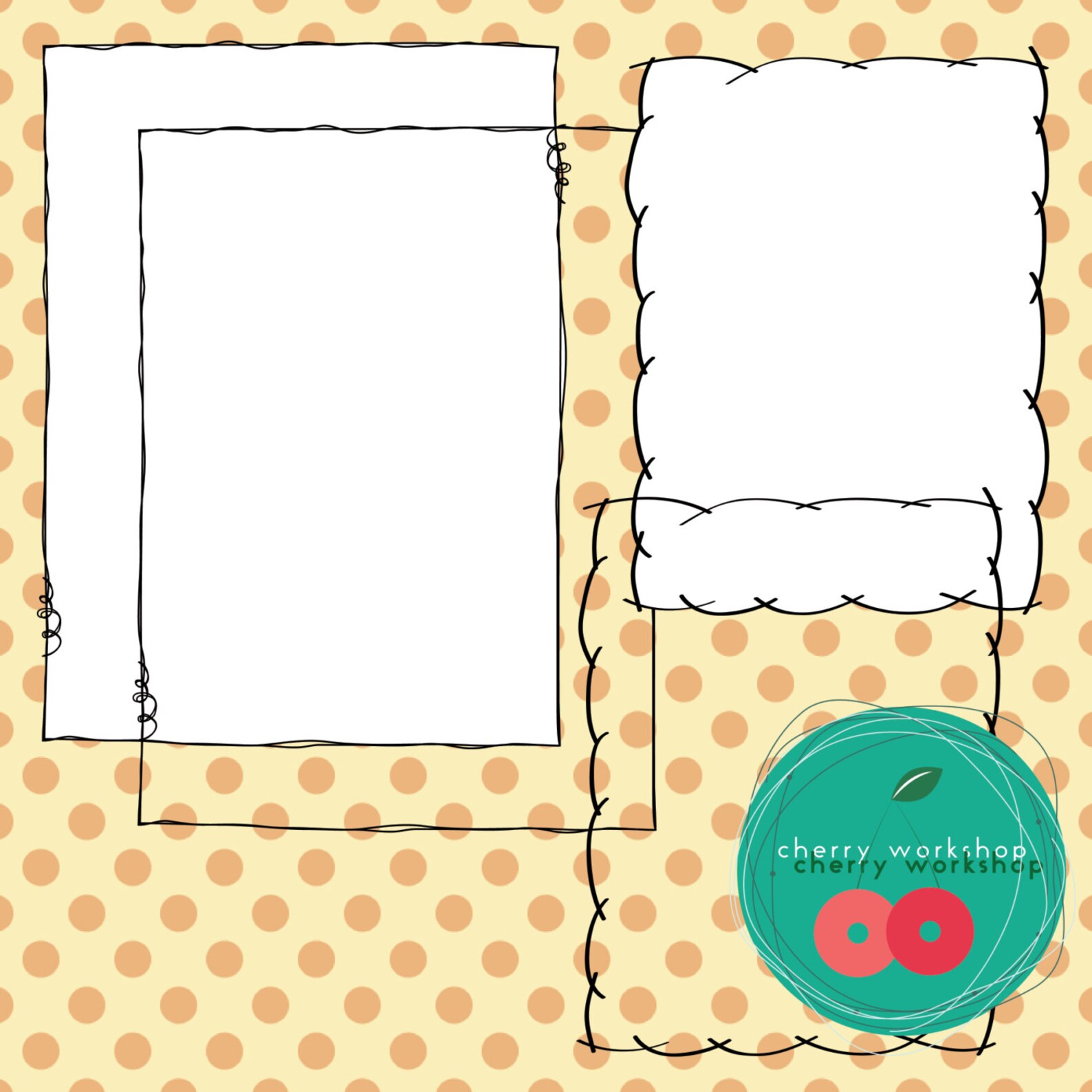 Doodle Borders and Frames Hand Drawn Borders for Scrapbook, Cards ...