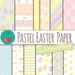 Easter Digital Paper pastel Easter Digital Paper Pack Spring Paper in ...