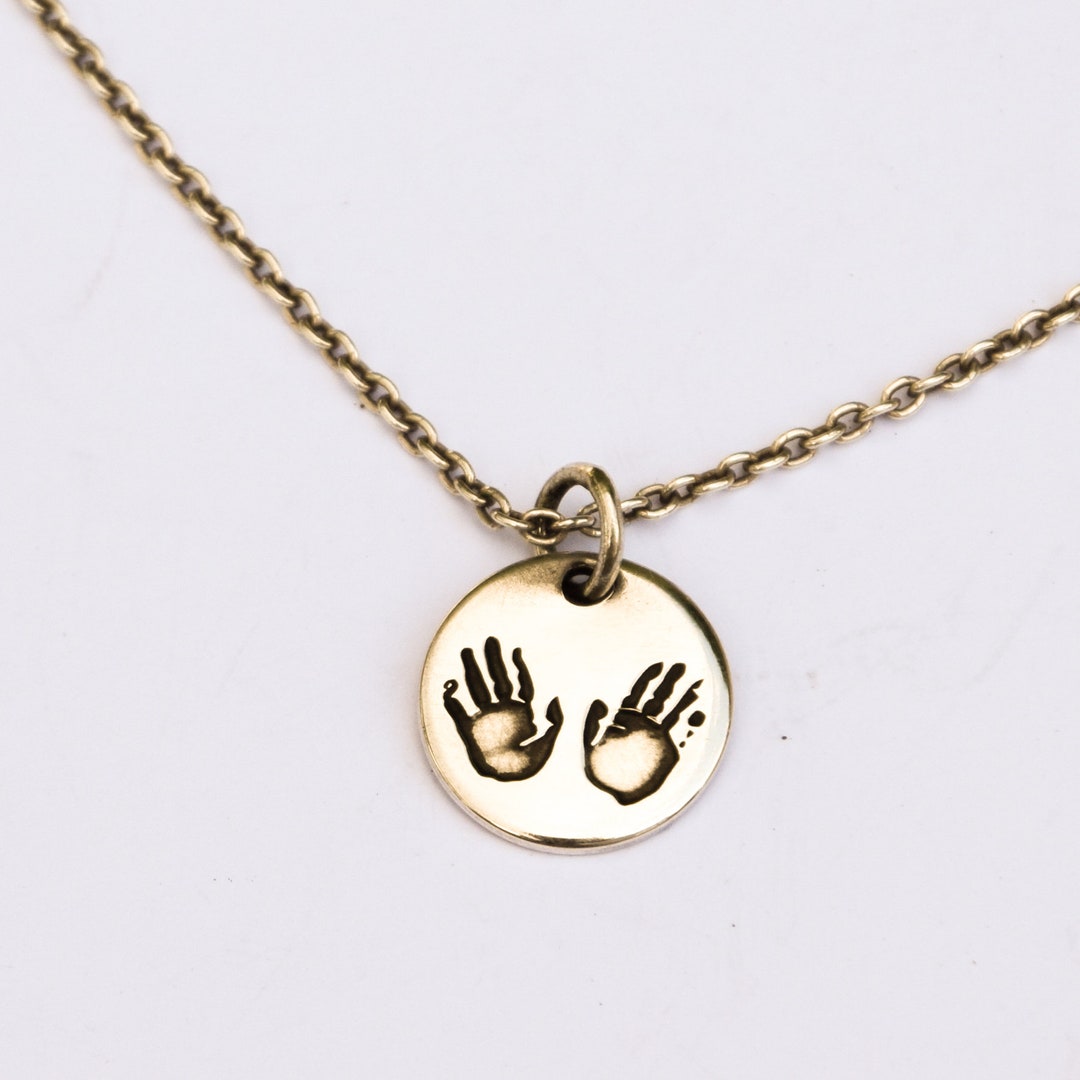 Zilveren Bedel Met Handafdruk - Etsy