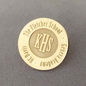 Custom College Lapel Pin, High School Logo Lapel Pin, Personalized ...