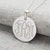 Sterling Silver Disc Monogram Necklace,small 3 Initial Disk Necklace ...