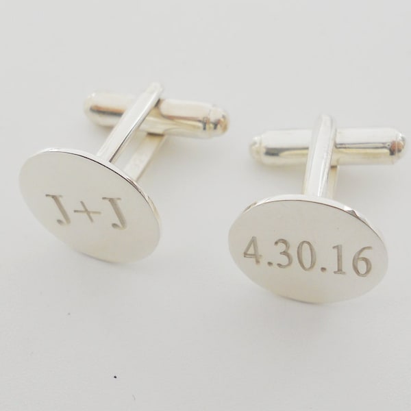 Engraved Cufflinks - Etsy