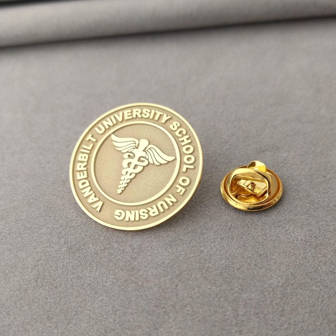 Custom Medical Caduceus Nursing College Lapel Pin, Caduceus Lapel Pin, Personalized Nurse Lapel ...