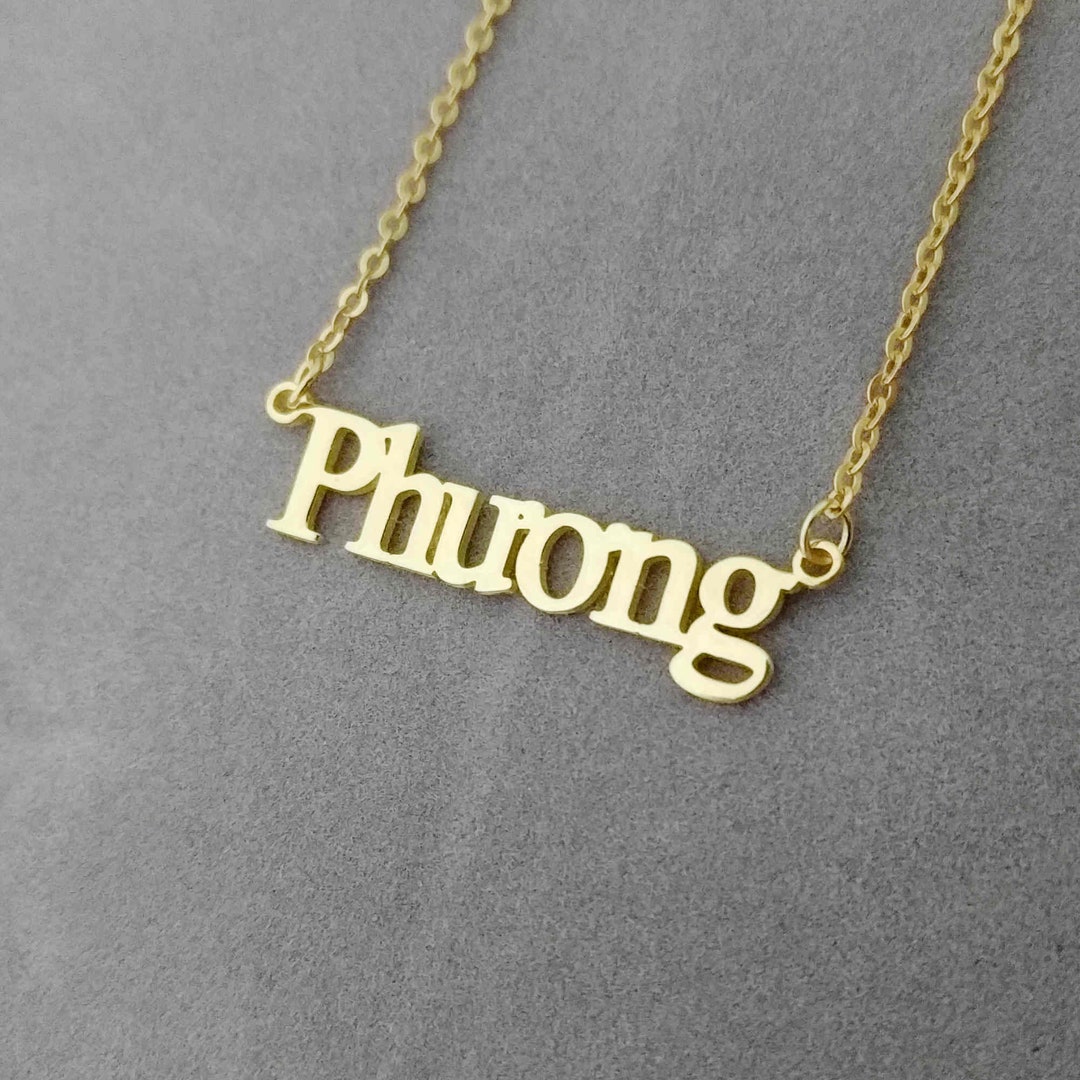 Custom Vietnamese Name Necklace,personalized Vietnamese Necklace ...