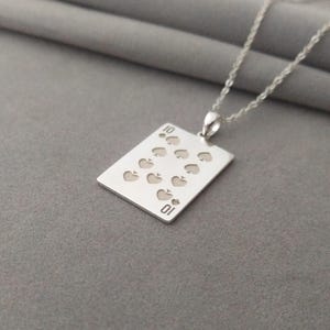 Personalized Any Playing Card Necklace, Custom Poker Necklace ...