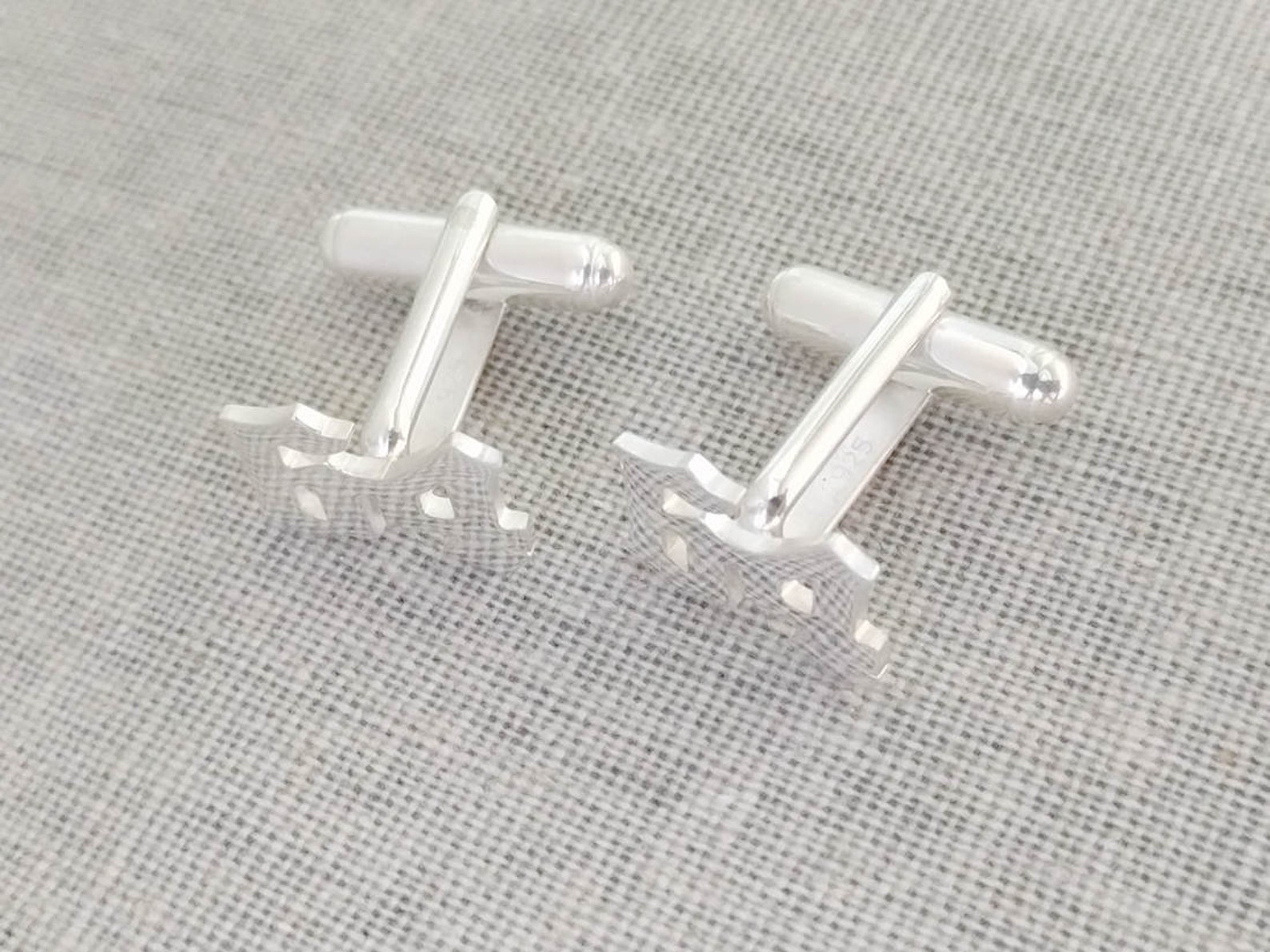 Old English Numbers Cufflinks, Wedding Cufflinks for Groom, Custom ...