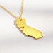 Rose Gold California State Necklaceca State Pride Necklace - Etsy