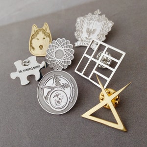 Your Logo Shaped Lapel Pin, Corporate Logo Lapel Pin, Personalized ...