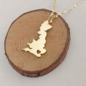 England Necklace, England Map Necklace, England Shaped Necklace With ...