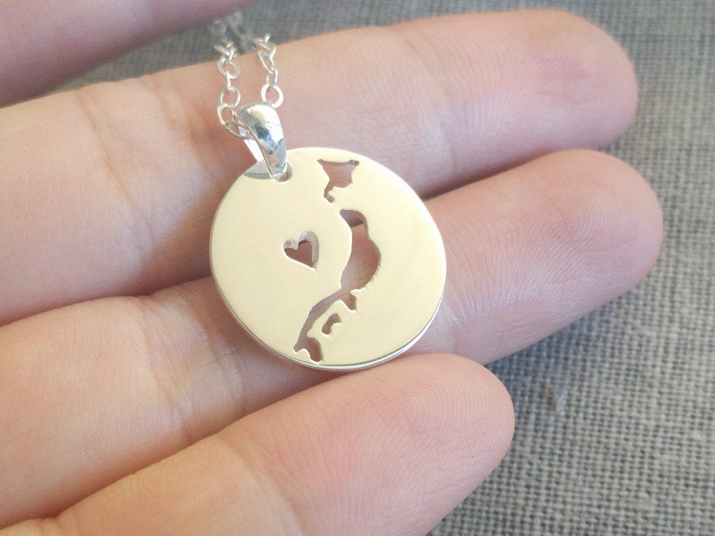 Silver Japan NecklacePersonalized Japan Pendant | Etsy