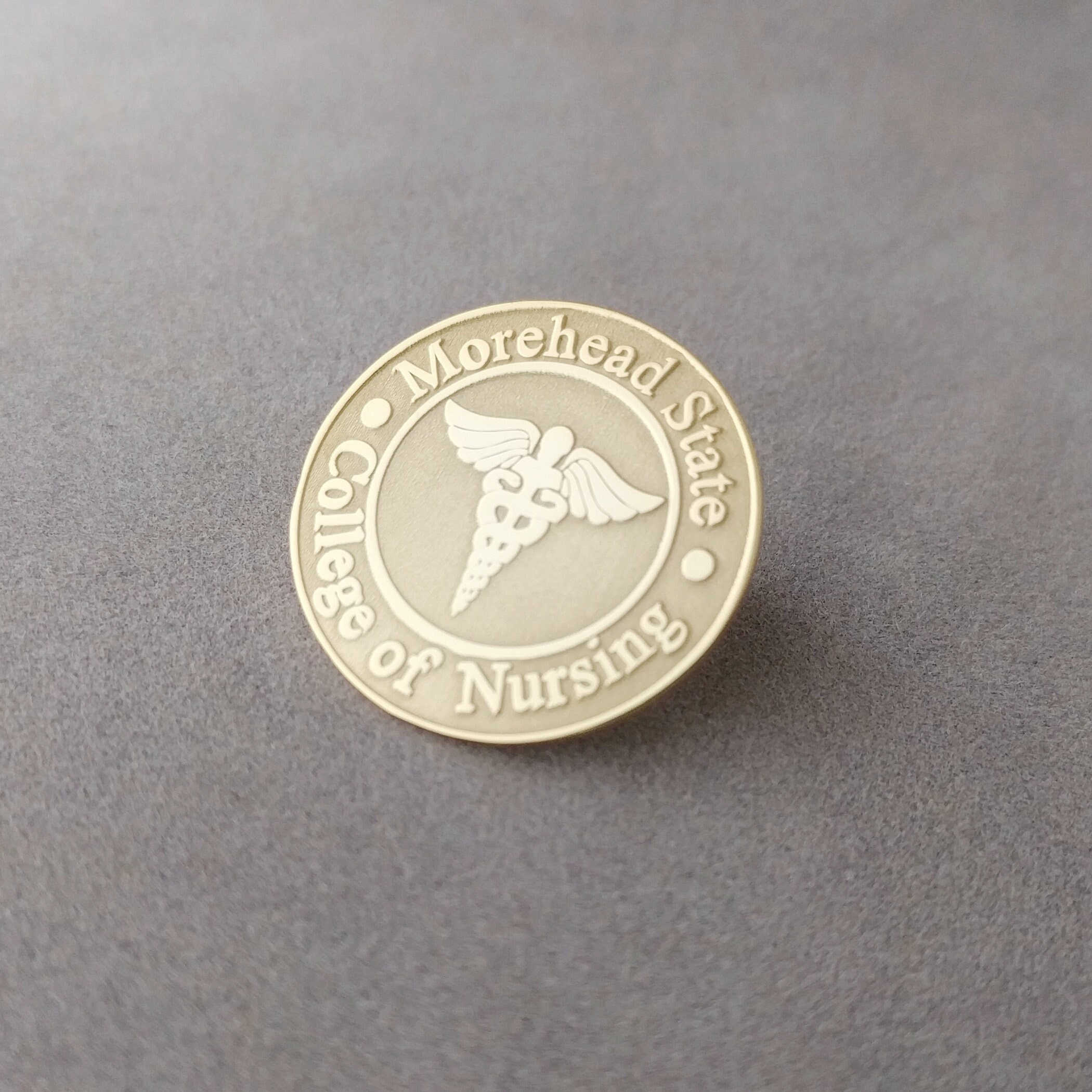 Custom Nursing School Graduate Pin With Caduceus Symbol Lapel Pin ...