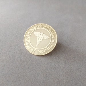 Custom Nursing School Graduate Pin With Caduceus Symbol Lapel Pin, Caduceus Lapel Pin ...
