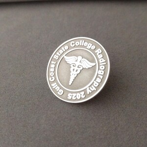 Custom Medical Caduceus Nursing College Lapel Pin, Caduceus Lapel Pin, Personalized Nurse Lapel ...
