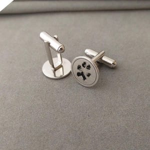 Paw Print Cufflinks, Dog Paw Print Cufflinks, Any Pet Paw Cufflinks ...