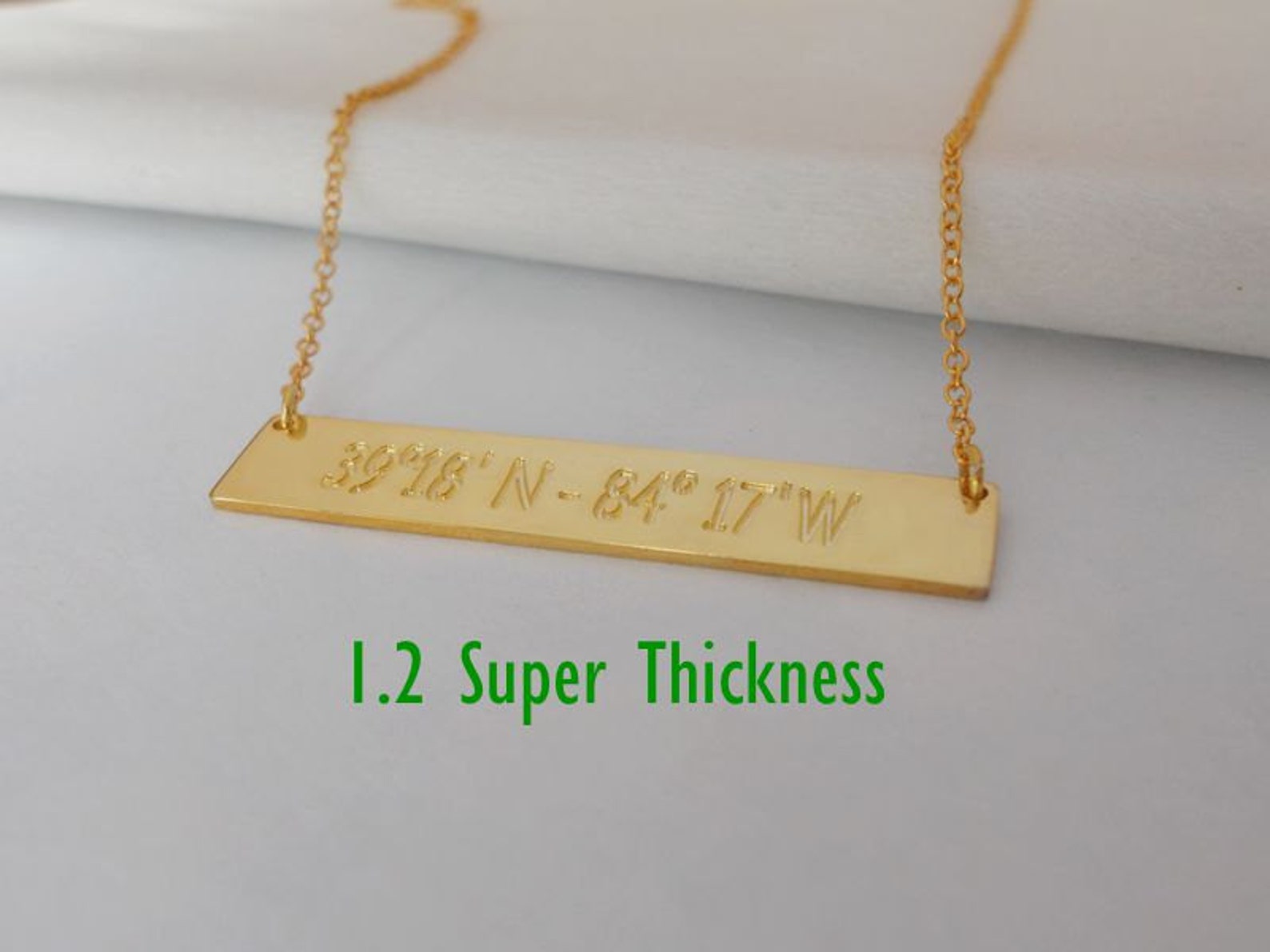 Bar Necklace PersonalizedSilver Bar NecklacePersonalized Bar | Etsy