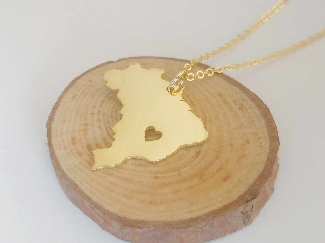 Personalized Brazil Necklace Any Country Necklace Brazil - Etsy UK