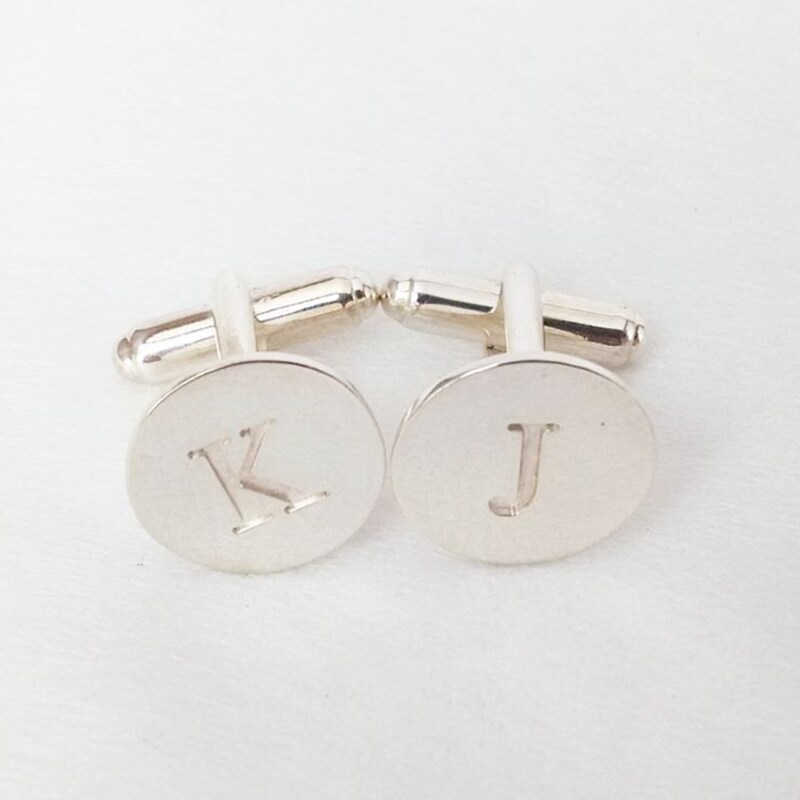 Initial Cufflinks - Etsy