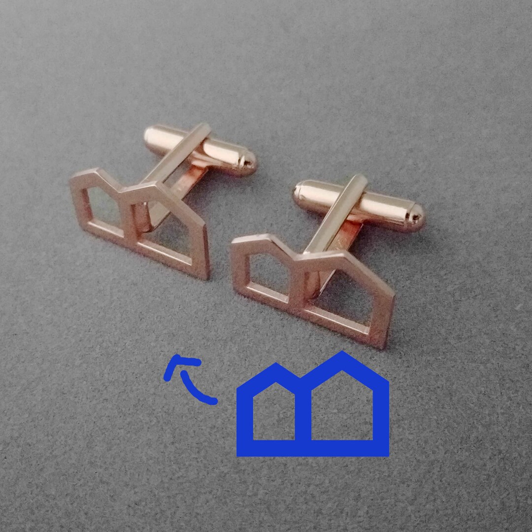 Custom Any Logo Cufflinks, Your Logo Cufflinks, Corporate Logo ...