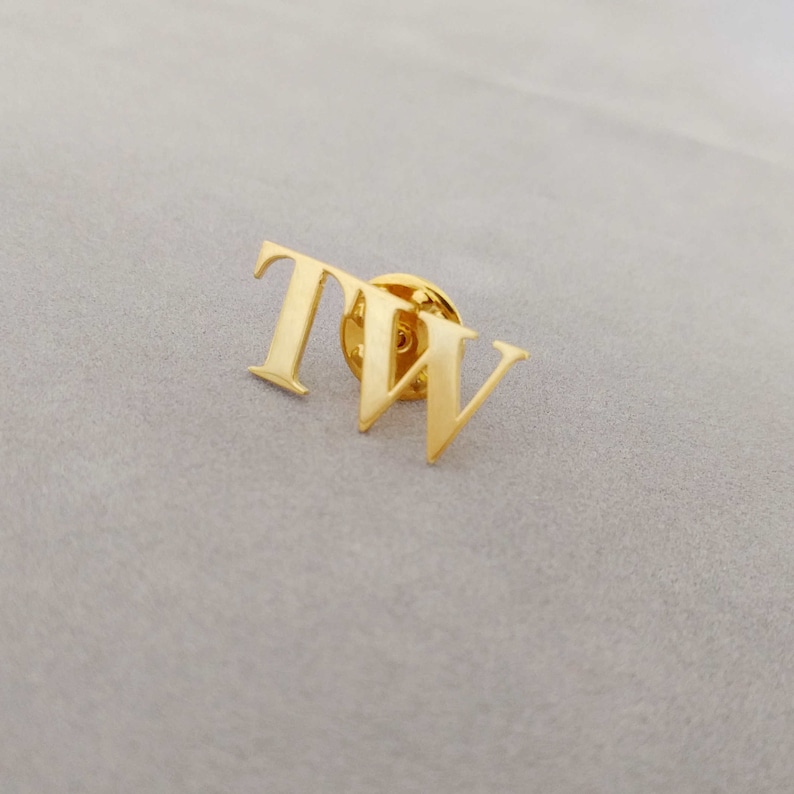 Personalized Name Lapel Pin for Men or Women Monogram Lapel - Etsy