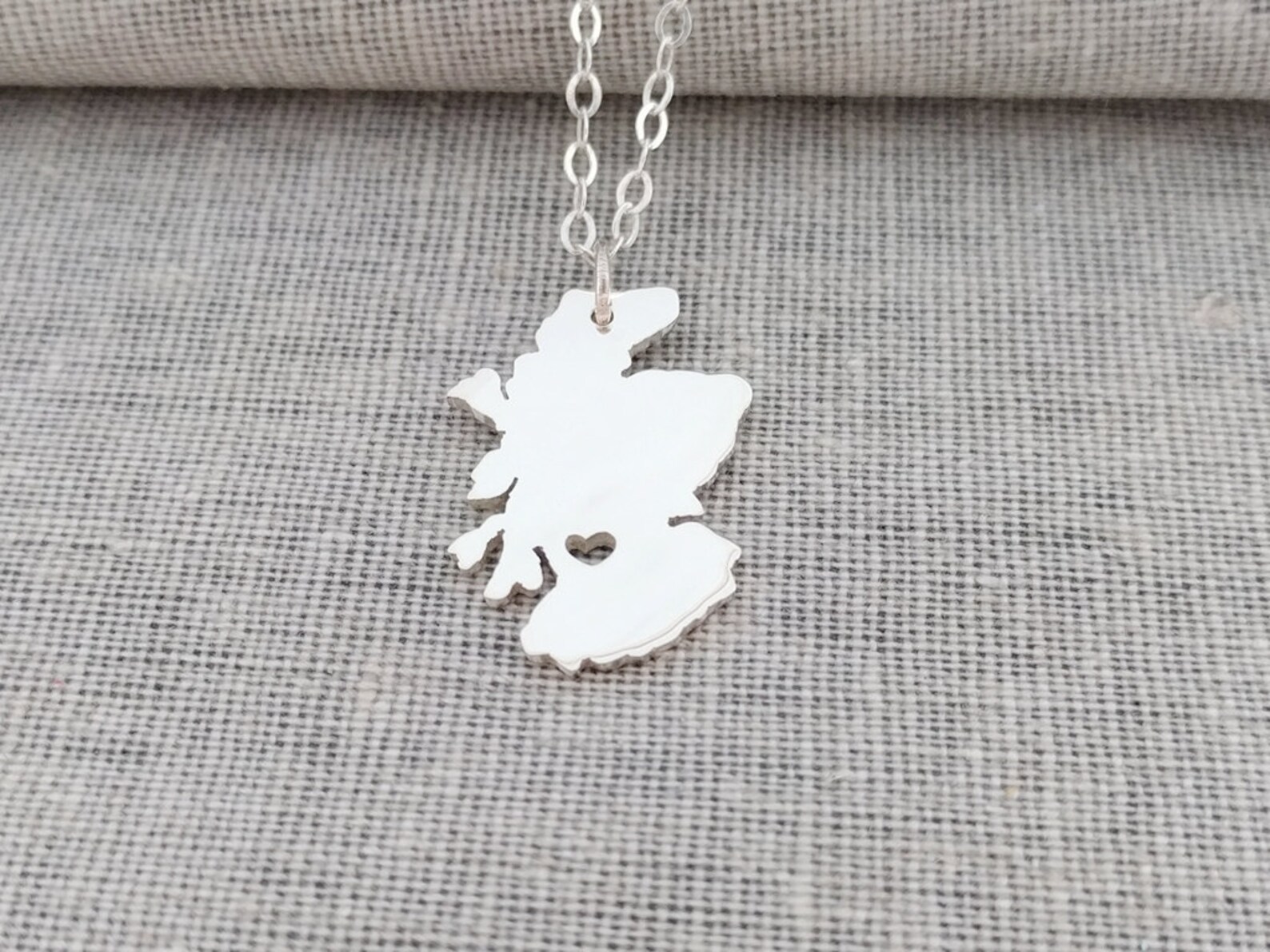Personalized Scotland Necklacescotland Charm Necklacesilver - Etsy