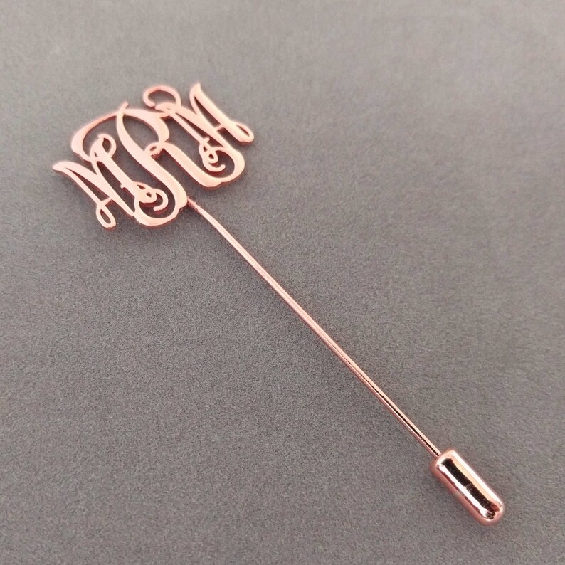 Personalized Name Lapel Pin for Men or Women Monogram Lapel - Etsy
