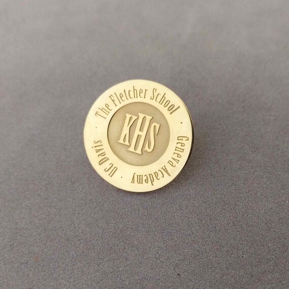 Custom College Lapel Pin High School Logo Lapel Pin | Etsy