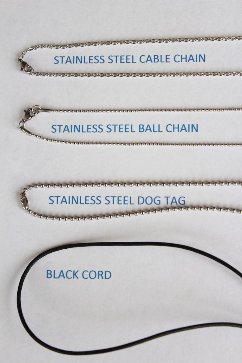 Stainless Steel Necklace Chains , Dog Tag,choose Styles and Length ...