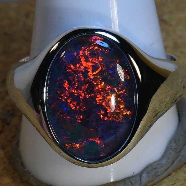 Mens Opal Ring - Etsy