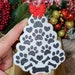 Santa Paws Dog Paw Christmas Tree Cookie Cutter and Stencil - Etsy